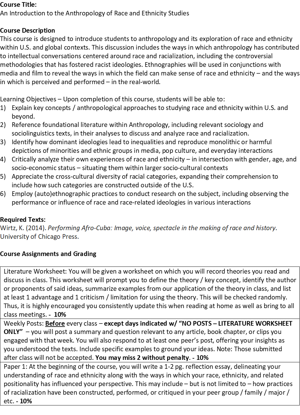 Anthropology of Race & Ethnicity | Tiffany Marquise Jones